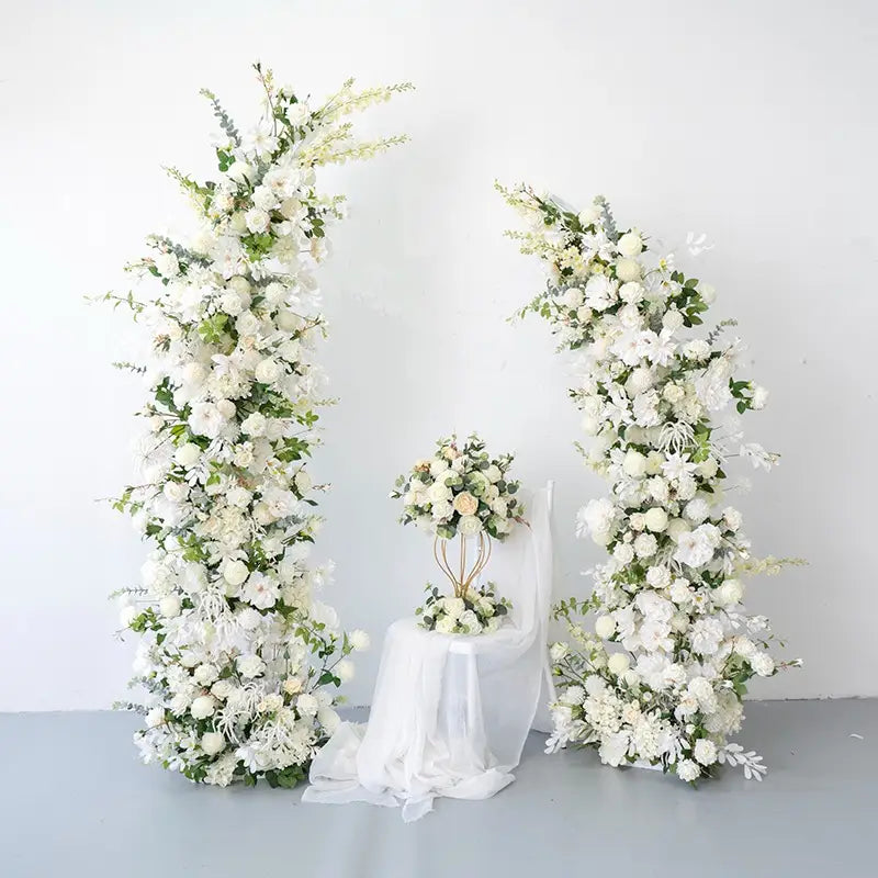 100% handmade, the white flower arch provides a lifelike appearance and ...