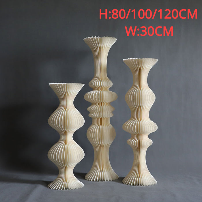 Round Stand Irregular Origami cylindrical dessert table folding Roman ...