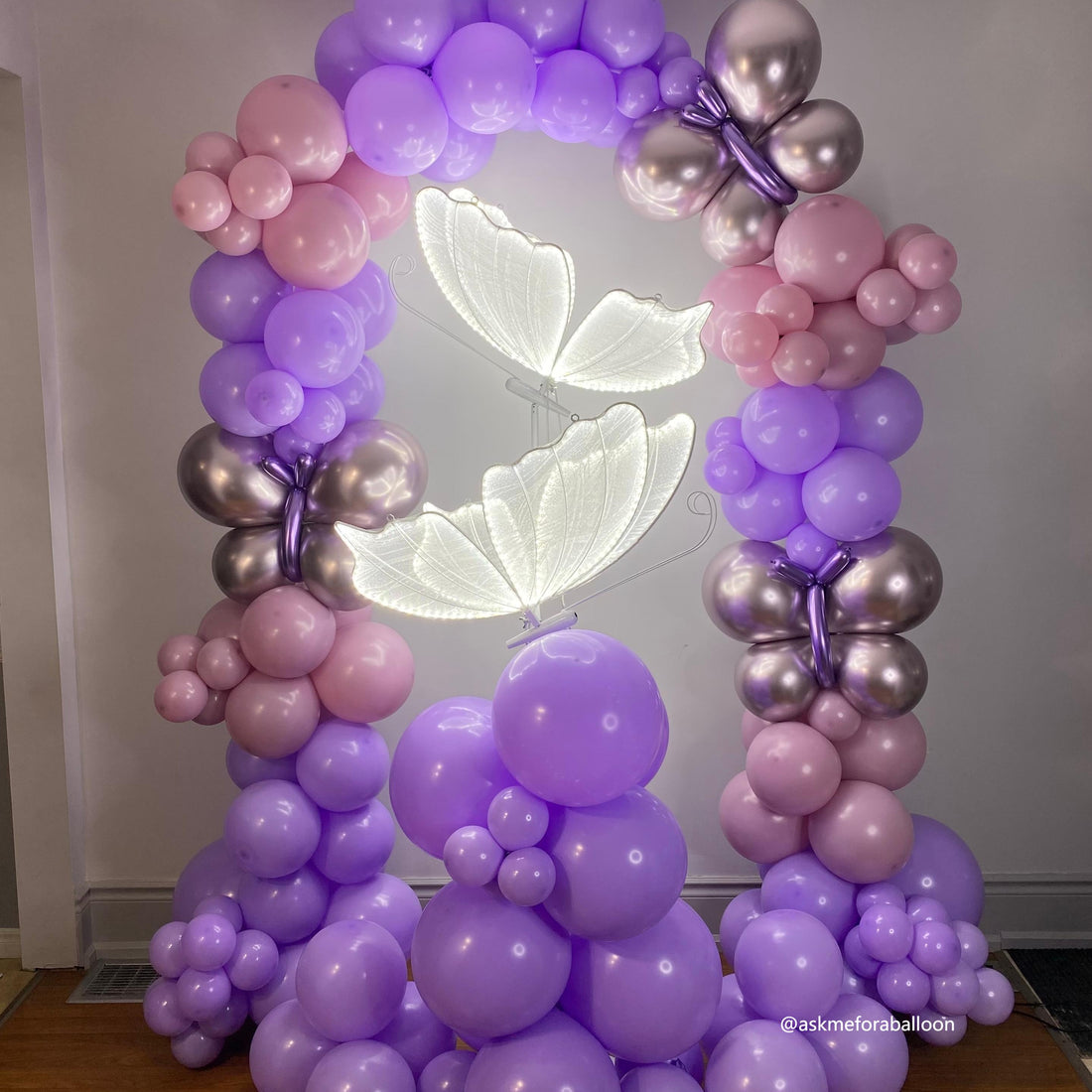 KetieStory Set of 2 LED Butterfly Light Party Lights for Event Wedding ...