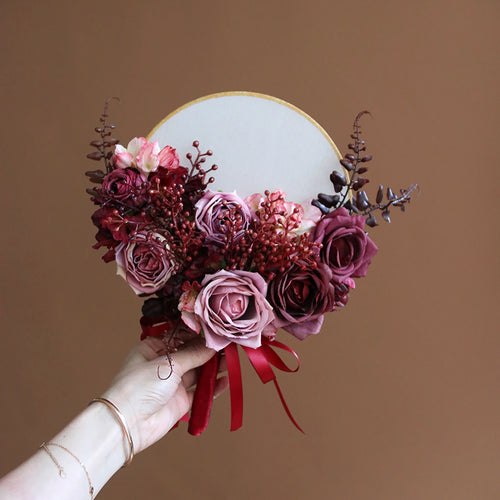 Morandi Red Bride Bouquent — KetieStory