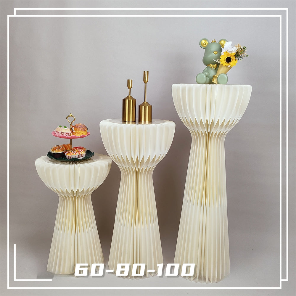 Shaped Folded Paper Roman Column Wedding Party Decoration Supplies Fra