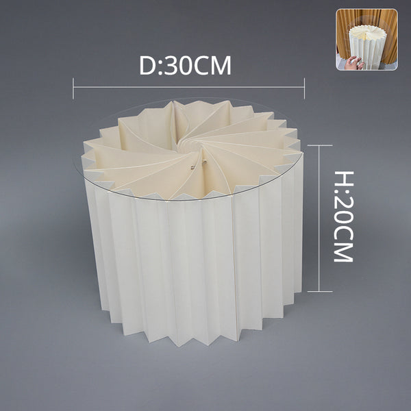 Round Stand Origami Cylindrical Dessert Table Folding Roman Column Par ...