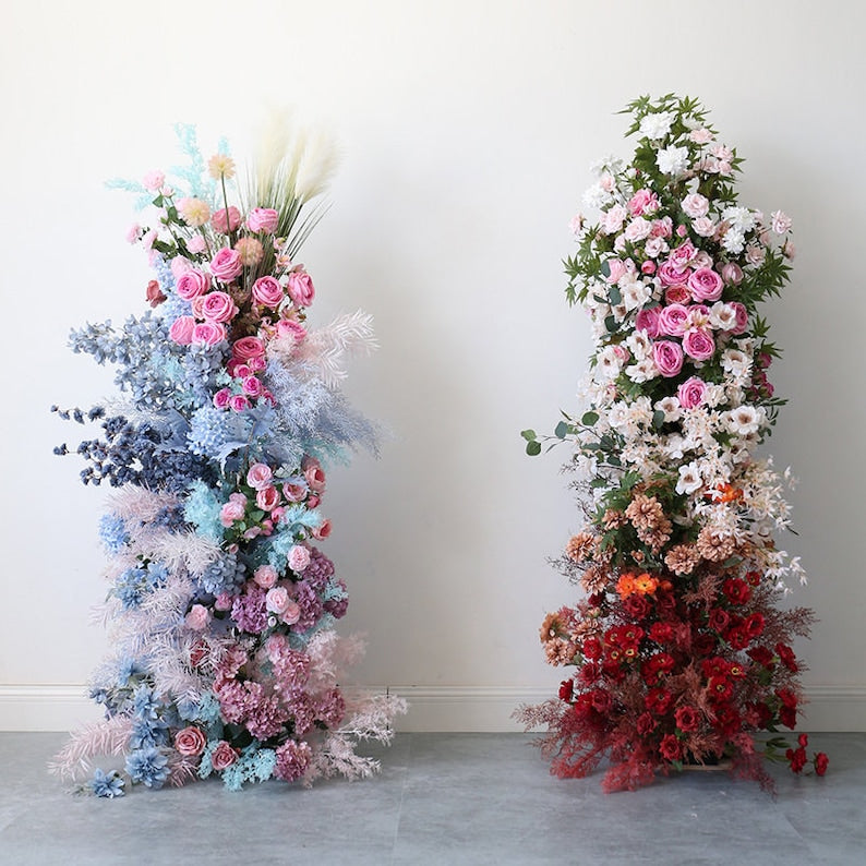 Mixed Rose Horn Flower Arch | Portable Backdrop for Weddings ...
