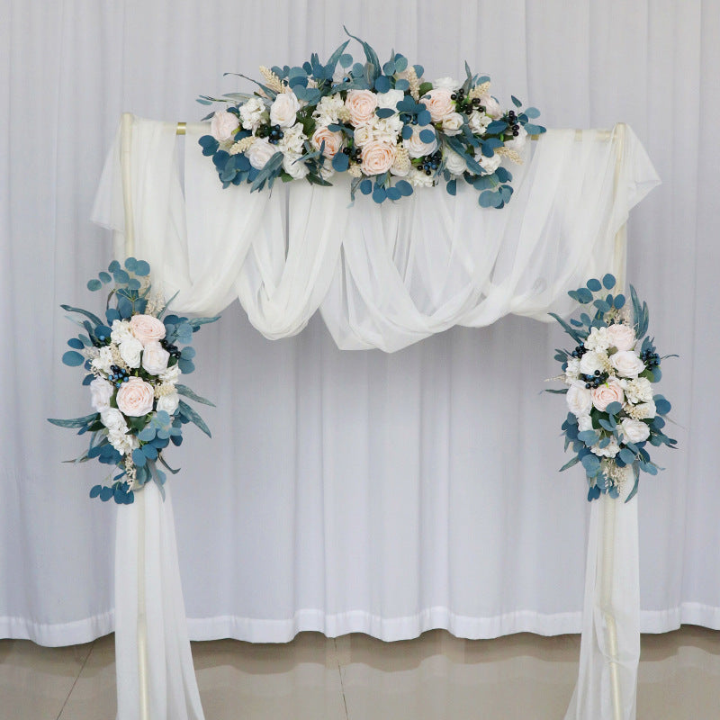Dark Blue Arch Flower for Wedding Party Decor – KetieStory